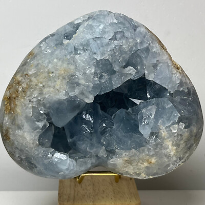 1223g Natural Beautiful Blue Celestite Crystal Geode Cave Mineral ...