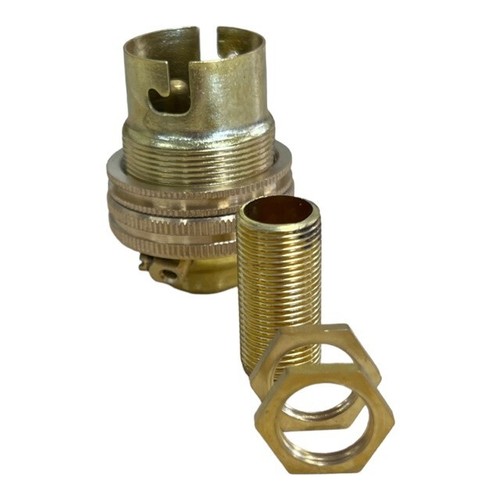 Jeani Brass Lamp Holder Un Switched Bayonet BC Bulb Holder 1/2 ...