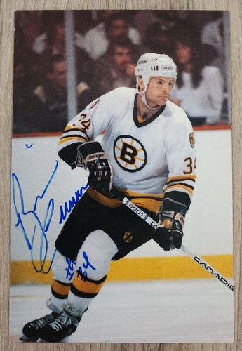 Carte postale signée Brian Curran LNH Boston Bruins Hockey Legend RAD ...