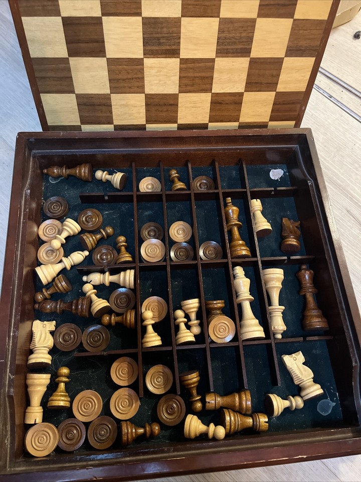 Bombay Company Ches / Checkers Set Incomplete taken apart for ...