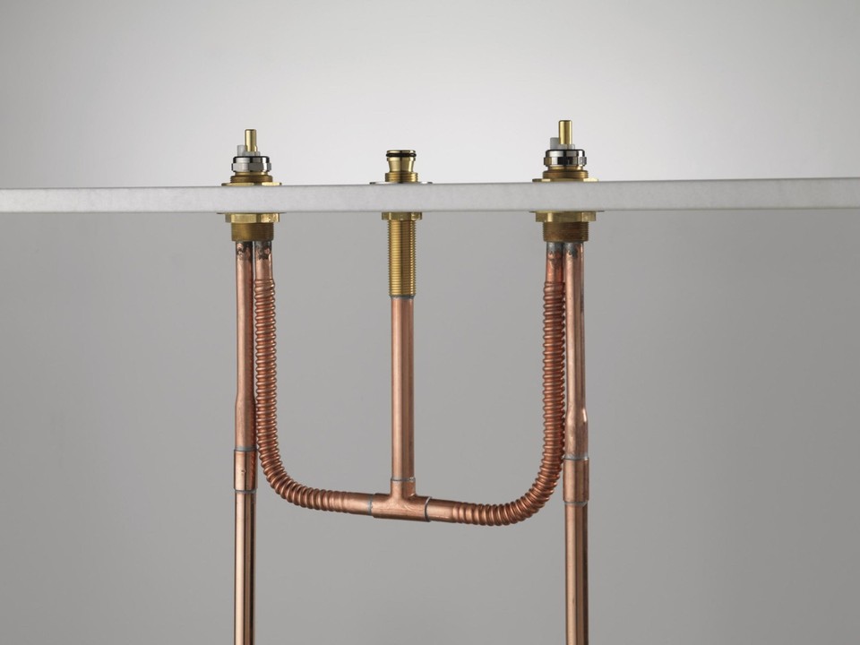 Delta R2700 Flexible 3 Hole Roman Tub/Whirlpool Faucet Rough In | eBay