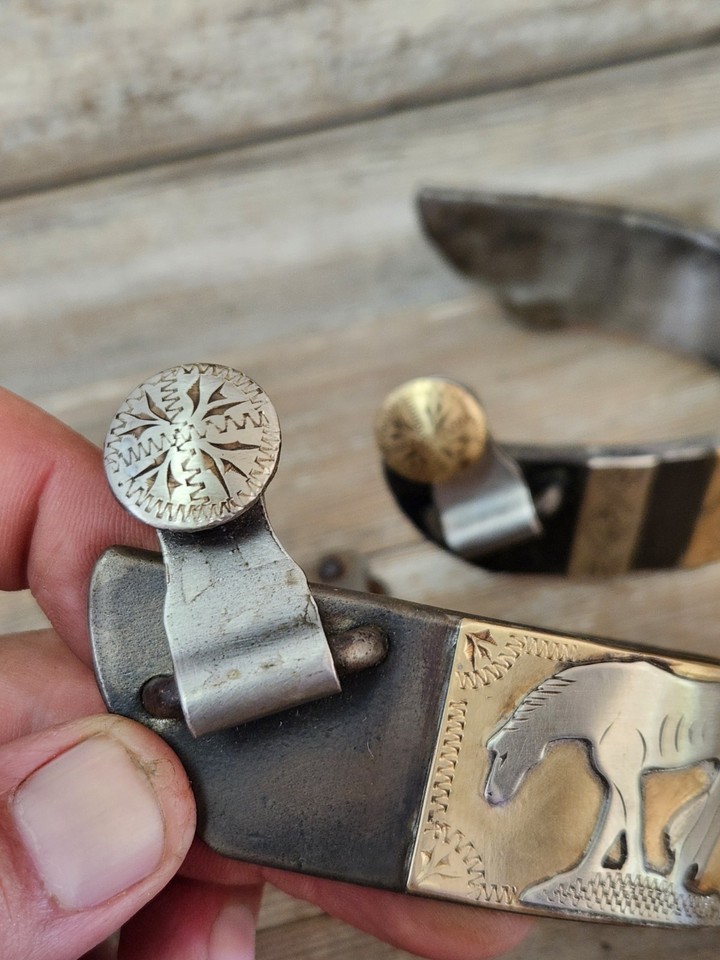 Silver Mounted Heavy Spurs Marked Double Mounted | eBay