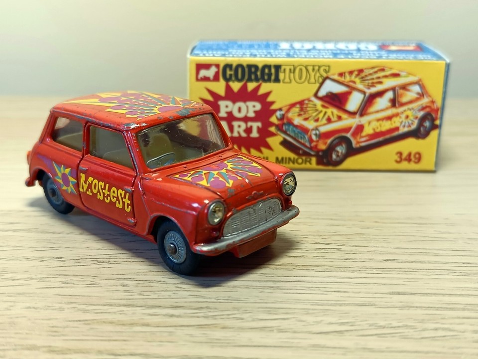 Corgi Toys 349 Morris Mini-Minor 'Pop Art' original | eBay