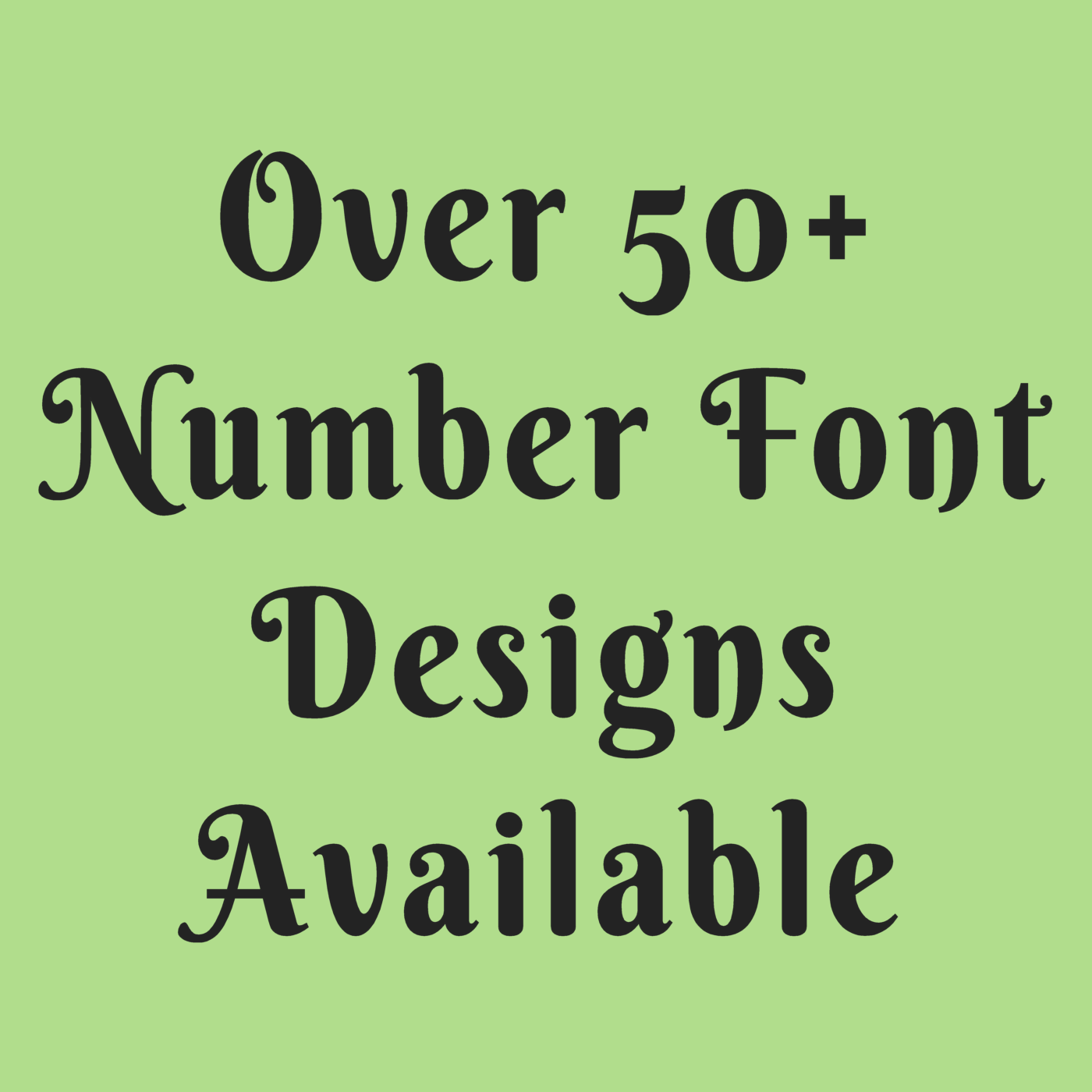 OLDE TIME ITALIC Numbers Stencil - 3 Inch World Font Address House ...