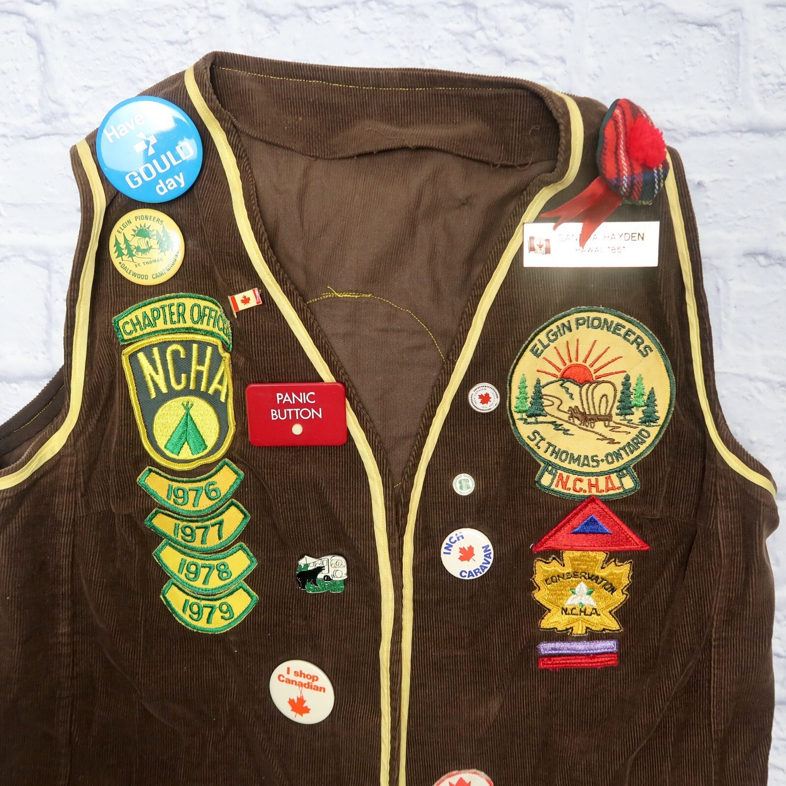 1970s Camping Vest NCHA Canadian National Campers Hik… - Gem