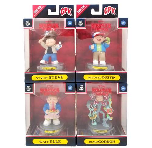 GPK Stranger Things Figures Garbage Pail Kids COMPLETE SET of 4, 1 ...