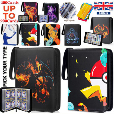 Pokemon Card Folder 4-9Pockets Trading Album Case Large 400-900Cards ...