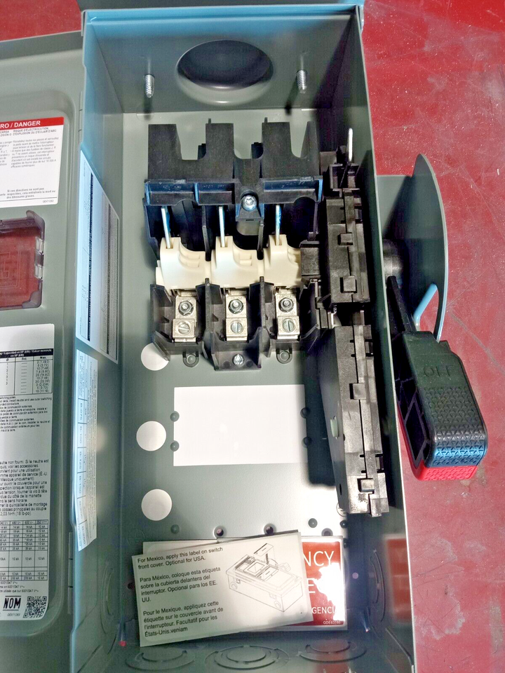 Schneider / Square D VHU361RB 30A Safety Switch Heavy Duty, 600V 50 ...