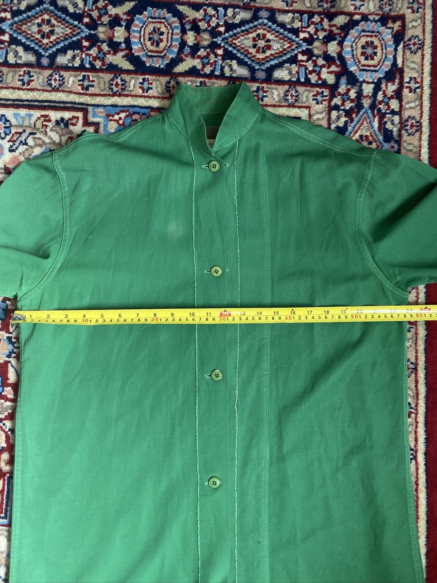Vintage 80s Yohji Yamamoto Button Down Shirt XL Green Vtg Vintage 80s Yohji Yamamoto Button Down Shirt XL Green Vtg
