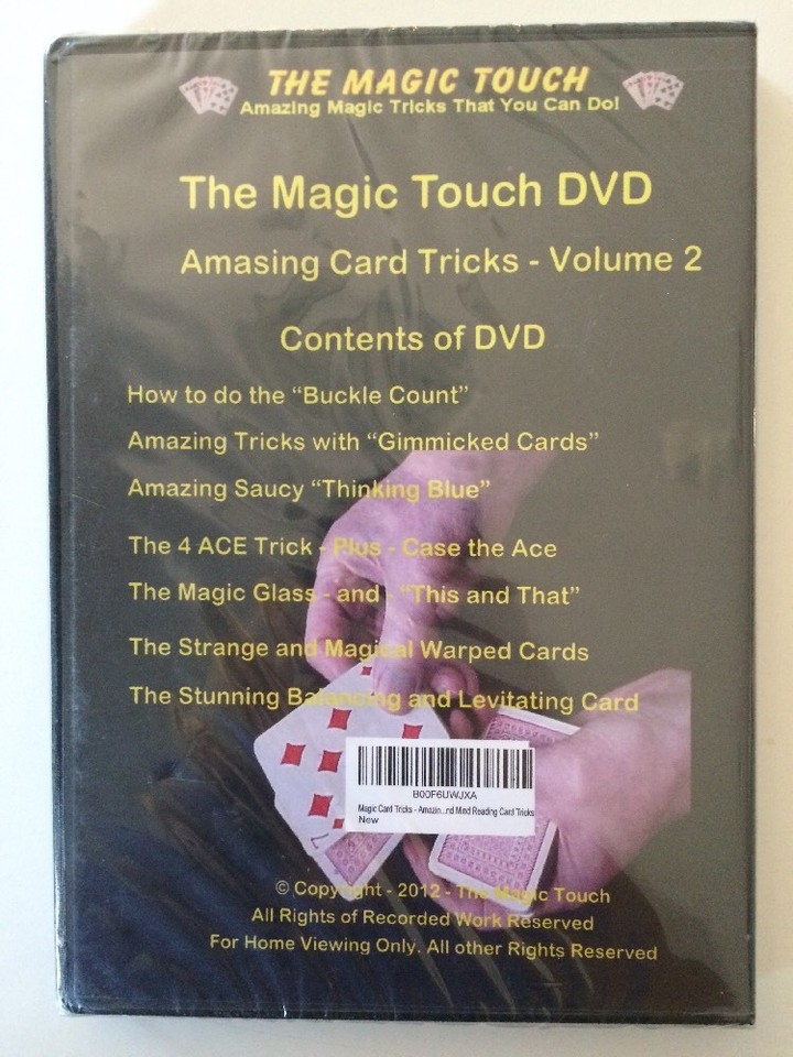 the magic touch volume 2 MAGIC TRICKS DVD / CARD TRICKS DVD NEW | eBay