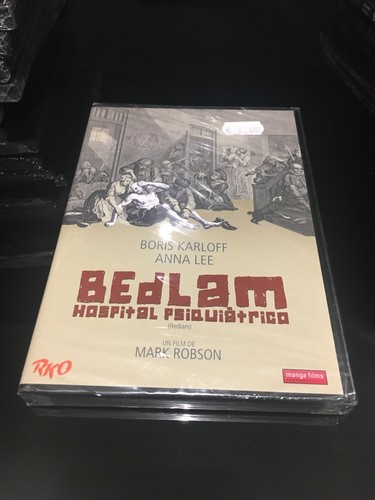 Bedlam DVD Hôpital Psychiatrique Boris Karloff Anna Lee Mark Robson | eBay