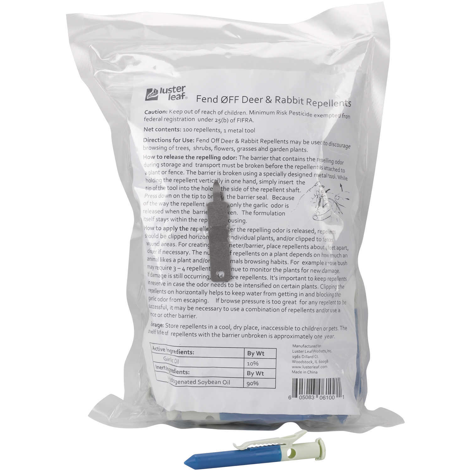 Fend Off Garlic Repellent Sticks Pack of 100 | eBay