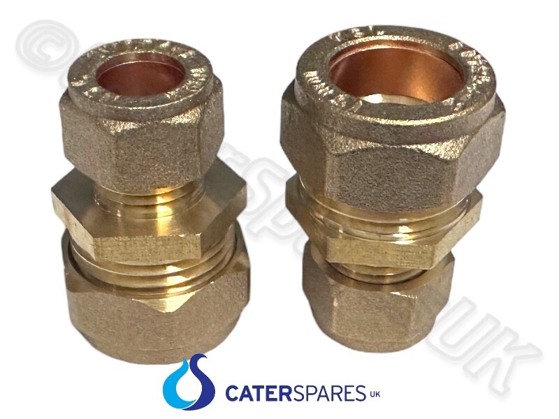 15mm TO 10mm BRASS REDUCING COMPRESSION FITTING GAS COPPER PIPE ADAPTER ...