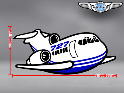 BOEING B 727 B727 CUT TO SHAPE DECAL / STICKER | eBay