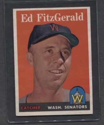 1958 Topps #236 Ed Fitzgerald (Senators) Ex (Flat Rate Ship) A1 | eBay