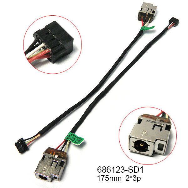 DC POWER JACK CABLE HP ENVY 4-1000 6-1000 6T-1000 Series 686123-SD1 ...