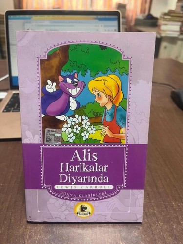 ALICE IN WONDERLAND LEWIS CARROLL Middle East TURKISH ORIGINAL VINTAGE ...