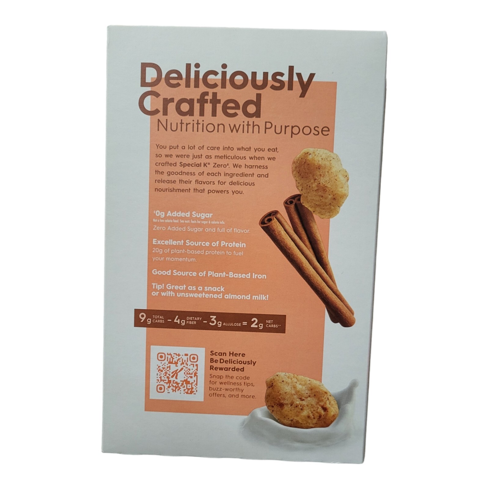 Special K Zero Added Sugar Cinnamon Cereal 6.3 oz Kellogg's for sale ...