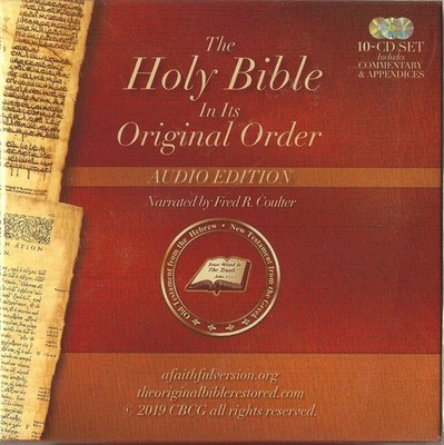 The HOLY BIBLE / Audio Edition Narrated by Fred R. Coulter - Sealed 10 ...