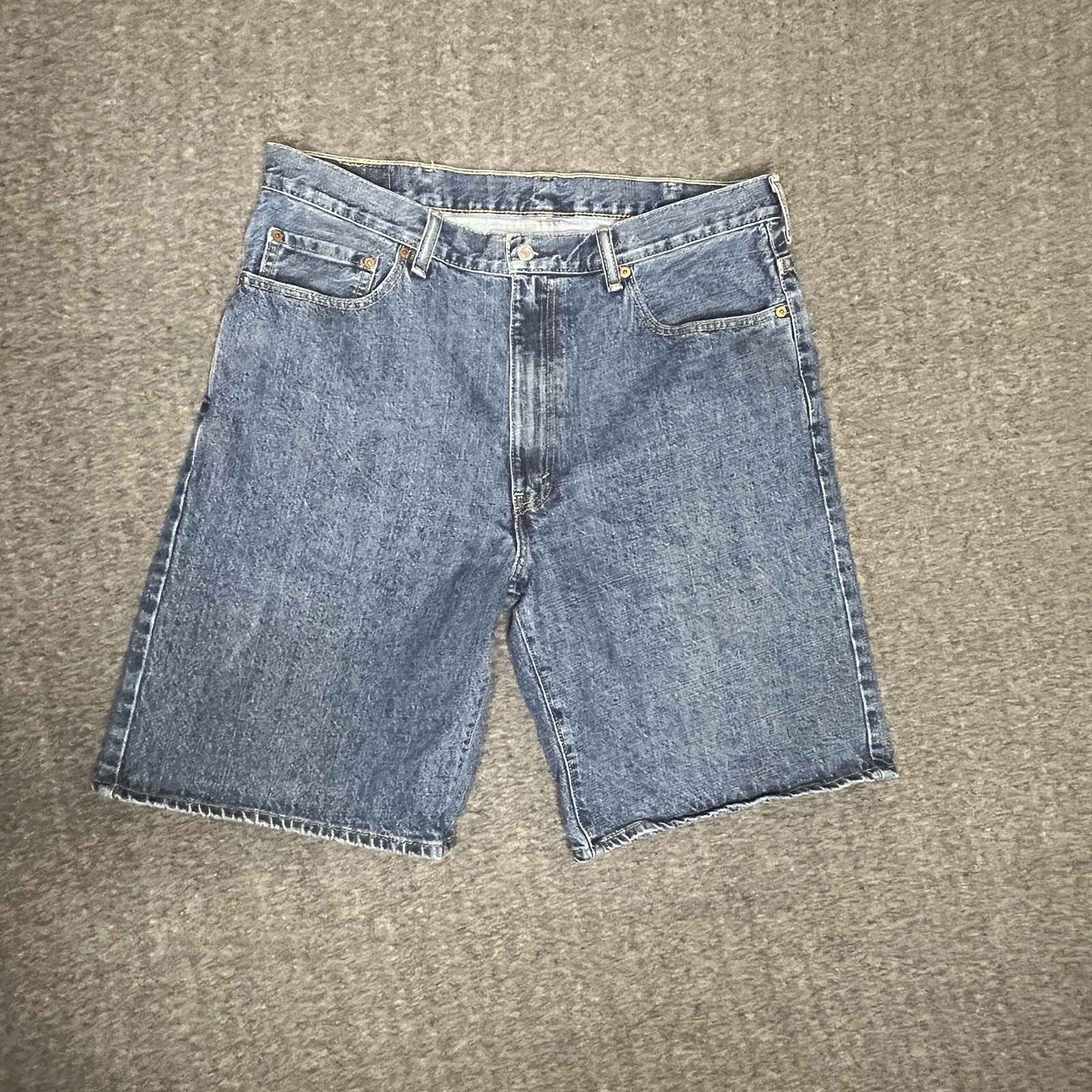 Levis 550 Jean Shorts Mens 38 Jorts Blue Denim Y2K Da… - Gem