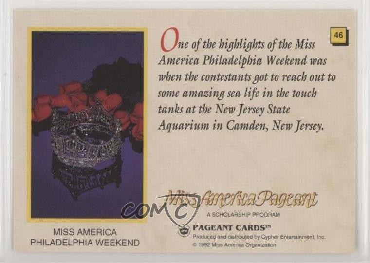 1992 Miss America Pageant Cards Reach Out and Touch Something… #46 0b5 ...