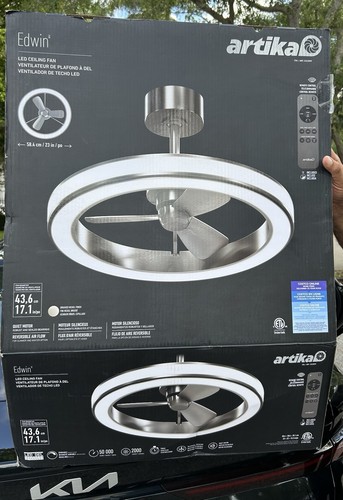 Artika Edwin 23" LED Chandelier Ceiling Fan Open Box | eBay