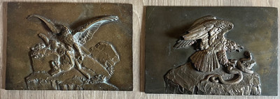 LOT DE DEUX BAS-RELIEF EN BRONZE SIGNÉS ANTOINE LOUIS BARYE 19EME | eBay