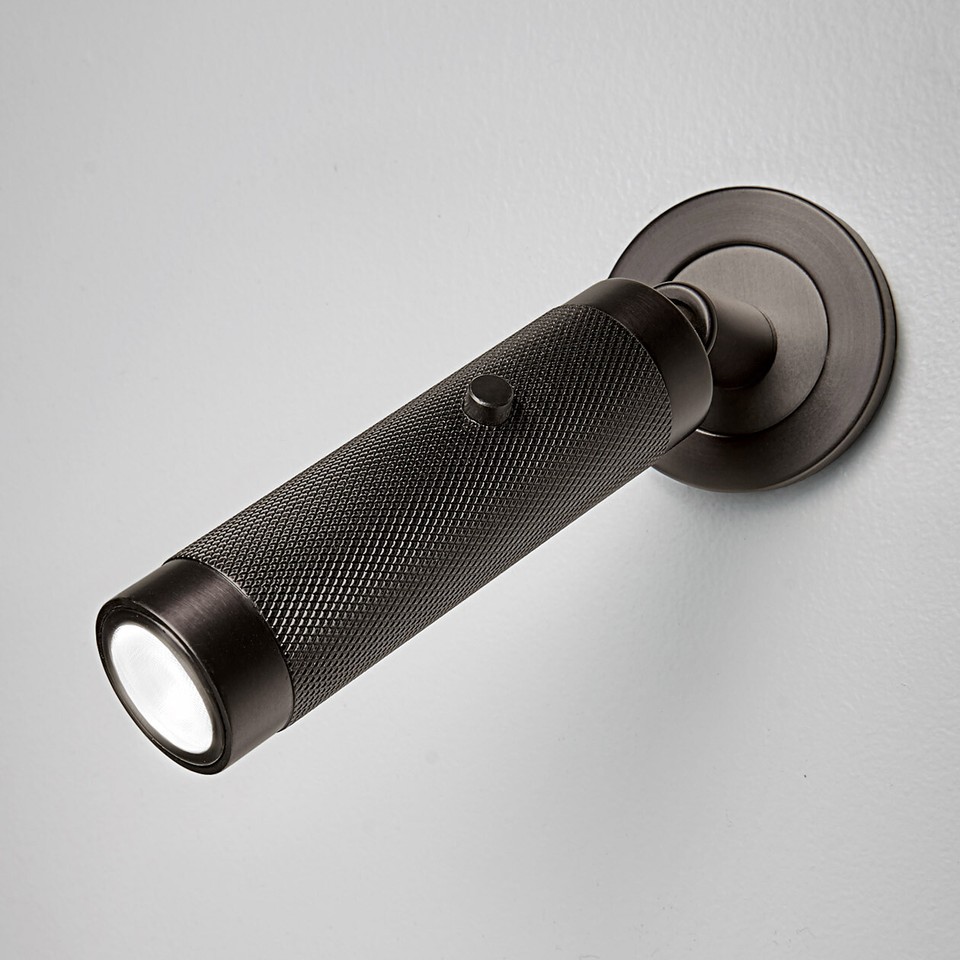 LED Wall Sconce Lamp Fixture Adjustable Bedside Light Button Picture ...