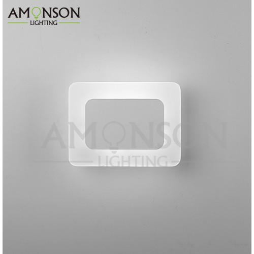 NEW AMONSON LIGHTING LED Wall Lamp Rectangle Dimmable 6w Warm White ...