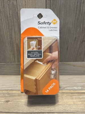 Safety 1st 14 Pack Wide Grip Cabinet Locks & Drawer Latches Child Proof ...