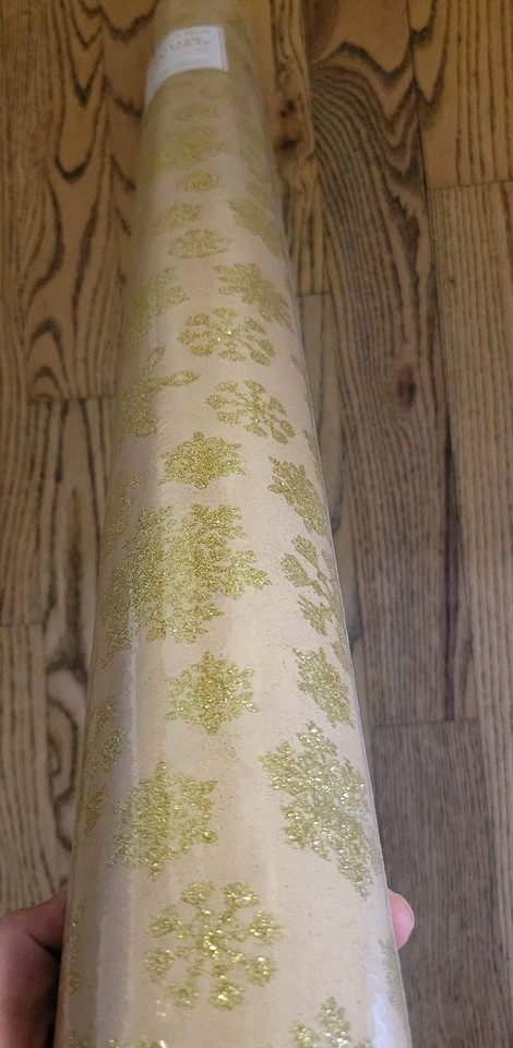 Punch Studio Glitter Christmas Wrapping Paper Gift Wrap Premium Heavy ...