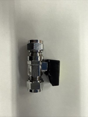 8mm Gas Cock Isolation Lever Valve Tap Compression Fitting with 1/4 ...