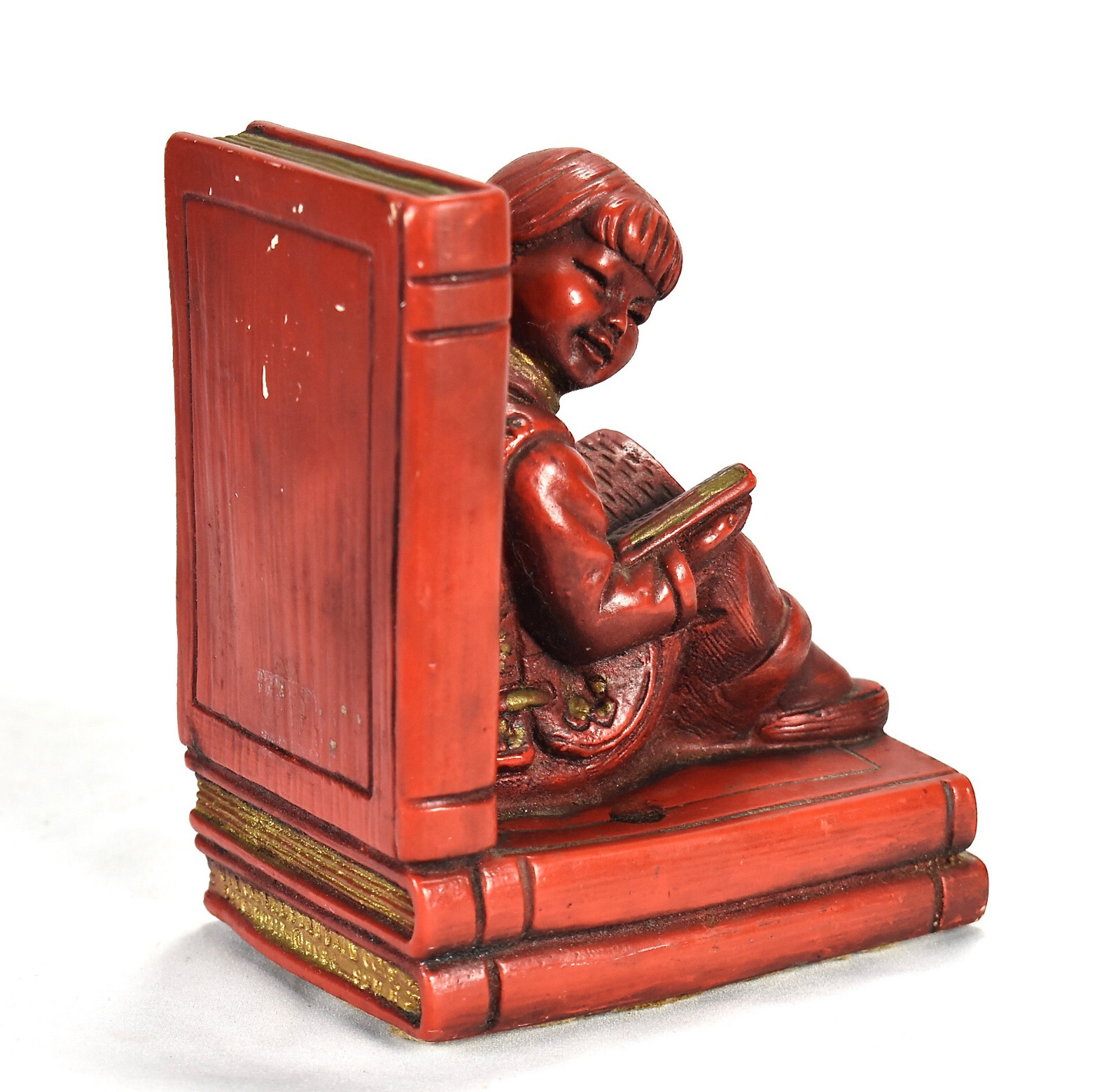 Vintage 1964 Universal Statuary Corp Asian Girl Reading Bookend | eBay