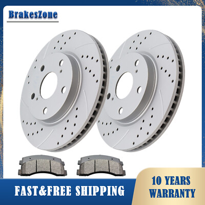 275mm Front Brake Rotors Pads Kit for Scion xB 2008-2015 Drilled ...