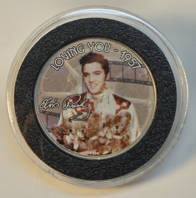 Elvis Presley Movies Colorized Half Dollar Coin in Capsule - Loving You ...