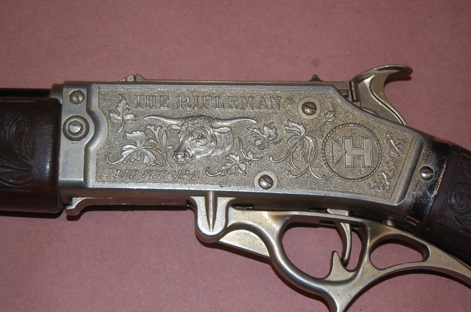 VINTAGE 1950's HUBLEY THE RIFLEMAN RIFLE W/ FLIP SPECIAL - 32" | eBay