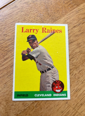 DCC: 1958 Topps Larry Raines Cleveland Indians #243 EX-NM | eBay