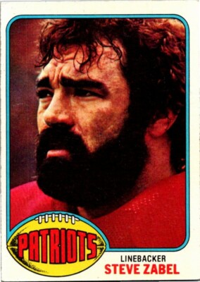 1976 Topps Steve Zabel #188 New England Patriots Oklahoma West Berlin ...