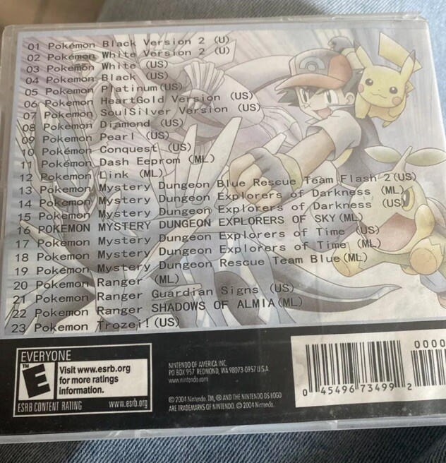 Pokémon 23 In 1 Multi Game DS 3ds Saveable tested retro Games TRACKED ...