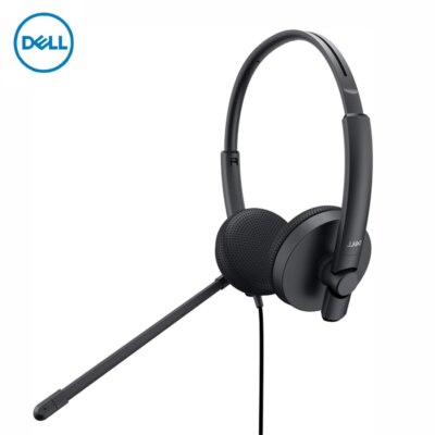 Dell WH1022 Stereo Headset USB Wired Headset Network Course Telephony ...