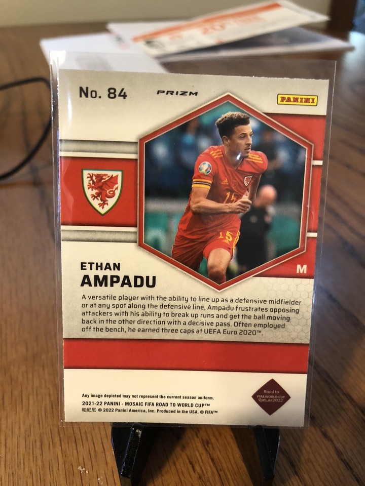 2021-22 Panini Mosaic FIFA Road to World Cup Red Mosaic Prizm Ethan ...