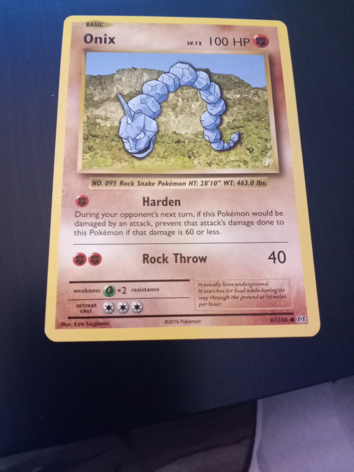 Pokémon TCG Onix XY Evolutions 61/108 Regular Common | eBay