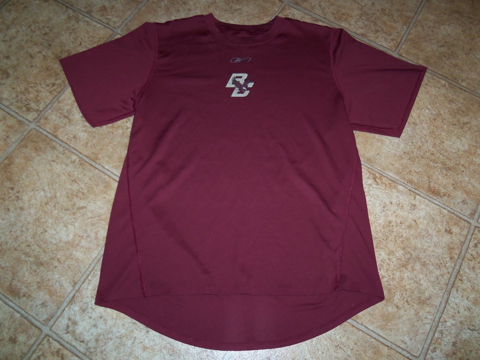 Reebok NCAA Boston College Eagles Maroon Graphic Print T Shirt - L | eBay