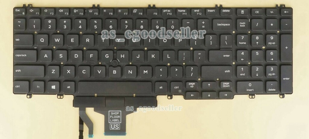 for DELL Precision 3500 3501 3540 15-3541 Latitude 5500 5501 Keyboard ...