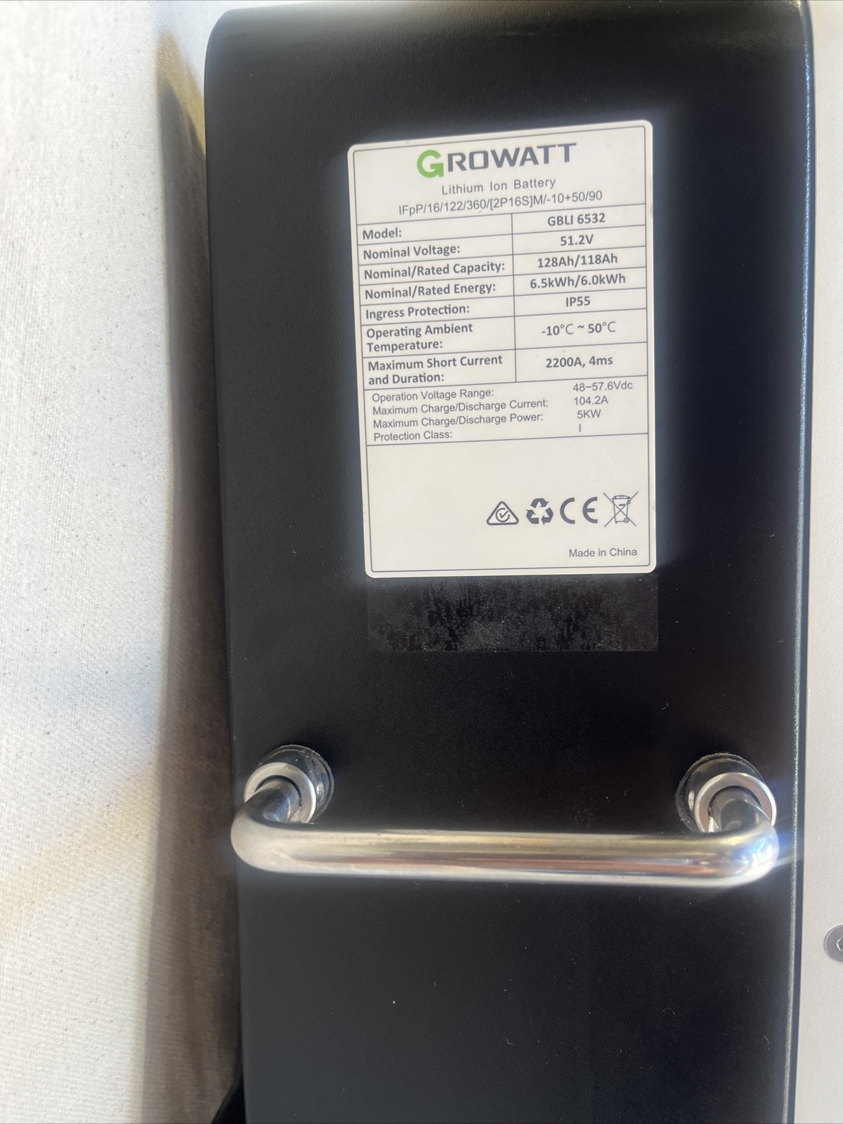 Growatt GBLI6532 6.5kWh LFP Battery Lithium Storage Battery | eBay UK