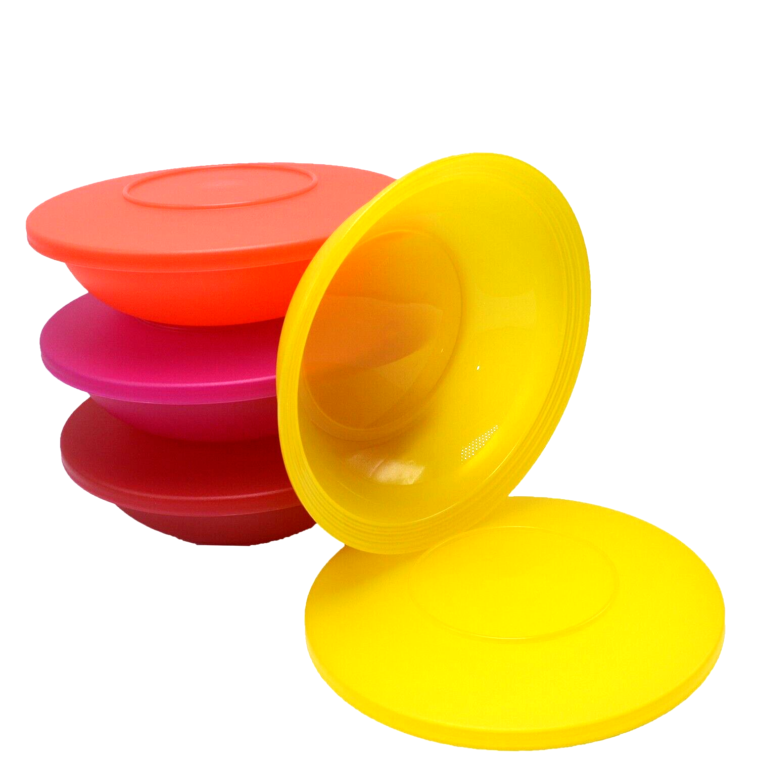 Tupperware Neon Picnic Set Plates Tumblers Bowls Pitcher Salt Pepper 15 ...