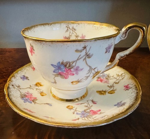 Royal Stafford Violets Pompadour Tea Cup & Sacuer Set | eBay