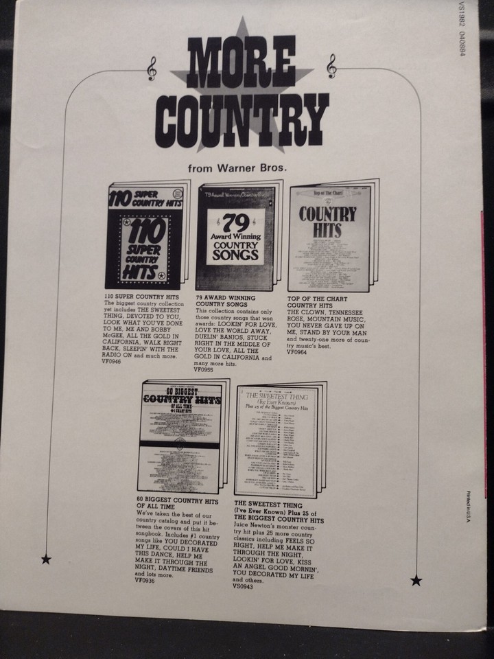 CHARLY McCLAIN Sheet Music Sentimental Ol' You Piano Guitar Country ...