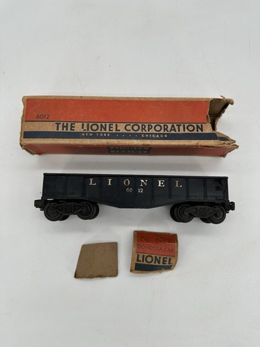Vintage Lionel Trains Post War No. 6012 Gondola Car w/ Original Box | eBay