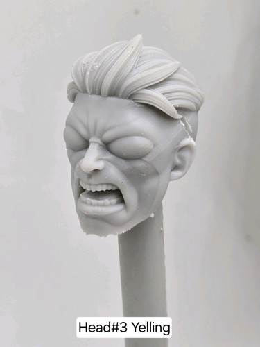3d Printed INVINCIBLE DAMAGED HEAD#1 1:12 6" Classified Legends SCALE ...